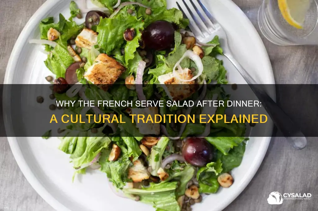 Why The French Serve Salad After Dinner: A Cultural Tradition Explained ...