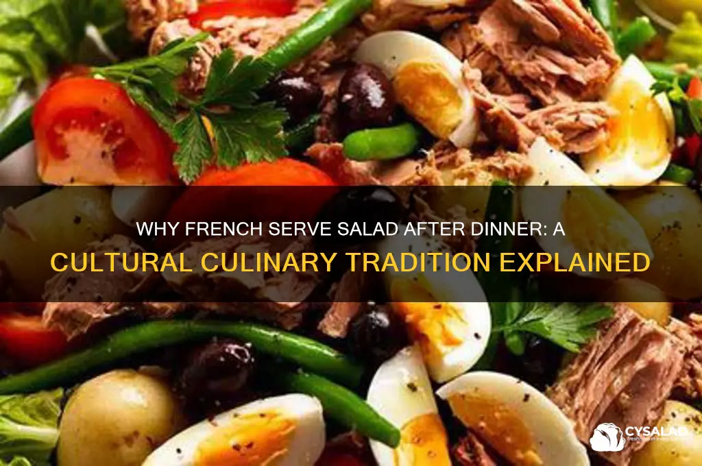Why French Serve Salad After Dinner: A Cultural Culinary Tradition ...